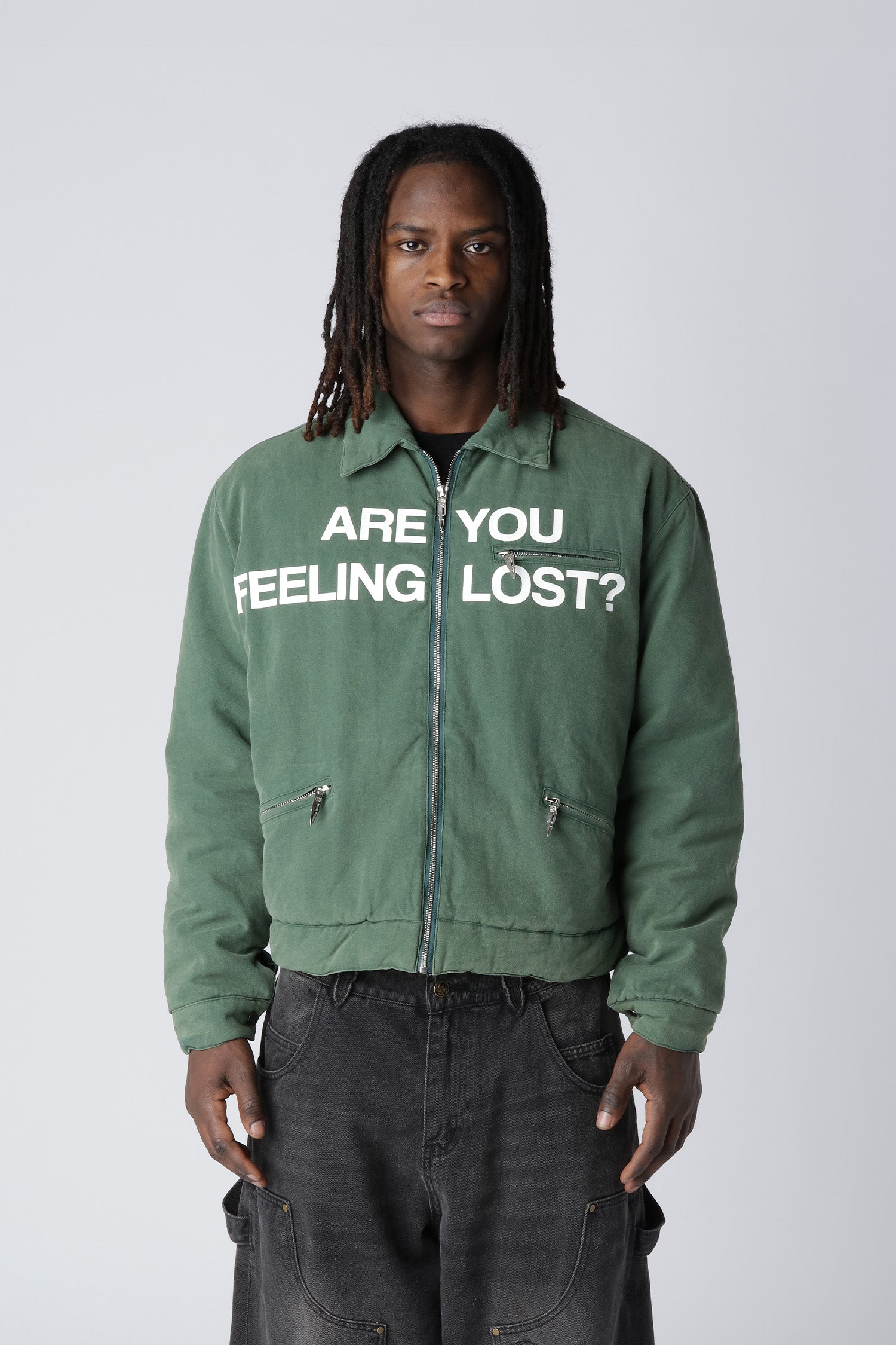 WASHED DETROIT JACKET - Washed Green
